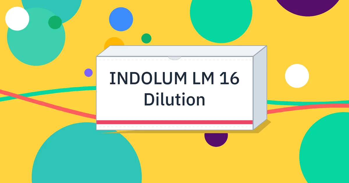 Symbolbild: Packung mit der Aufschrift INDOLUM LM 16 Dilution (PZN 13560048) – Verfügbarkeit und Bezug in Apotheken in Frankfurt am Main