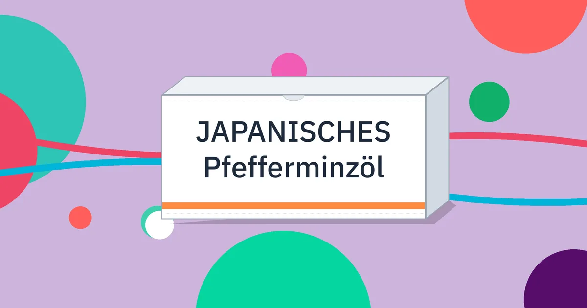 Symbolbild: Packung mit der Aufschrift JAPANISCHES Pfefferminzöl (PZN 02520169) – Verfügbarkeit und Bezug in Apotheken in Frankfurt am Main