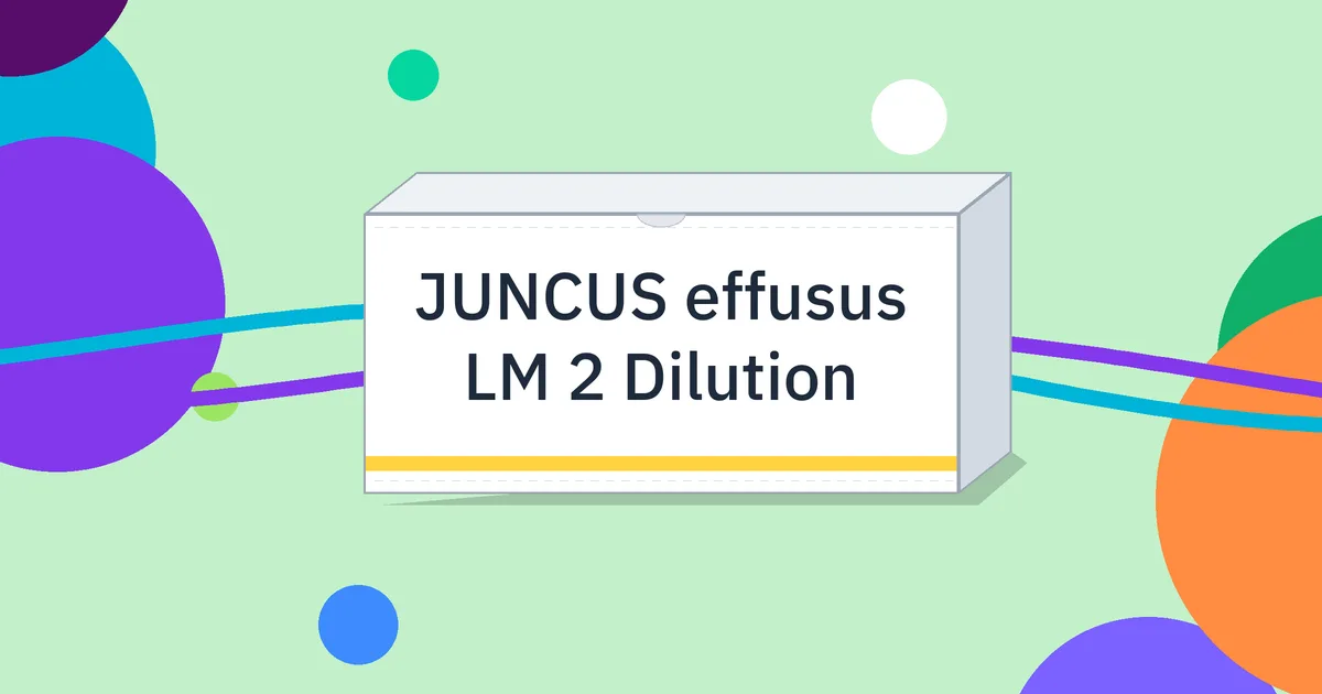 Symbolbild: Packung mit der Aufschrift JUNCUS effusus LM 2 Dilution (PZN 13564052) – Verfügbarkeit und Bezug in Apotheken in Frankfurt am Main