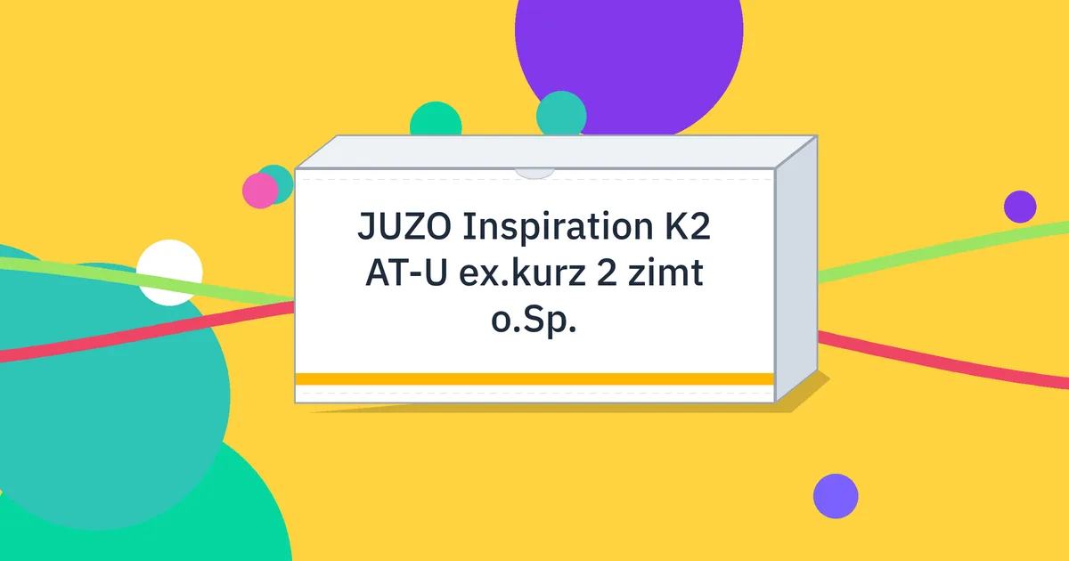 Symbolbild: Packung mit der Aufschrift JUZO Inspiration K2 AT-U ex.kurz 2 zimt o.Sp. (PZN 14929923) – Verfügbarkeit und Bezug in Apotheken in Frankfurt am Main