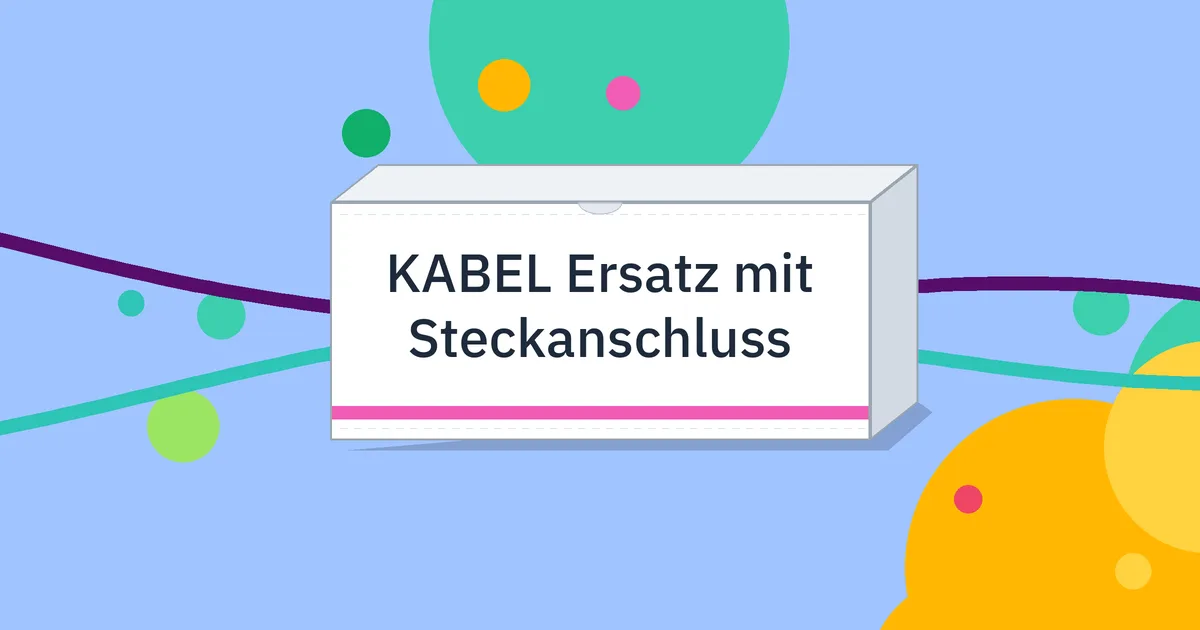 Symbolbild: Packung mit der Aufschrift KABEL Ersatz mit Steckanschluss (PZN 09609085) – Verfügbarkeit und Bezug in Apotheken in Frankfurt am Main