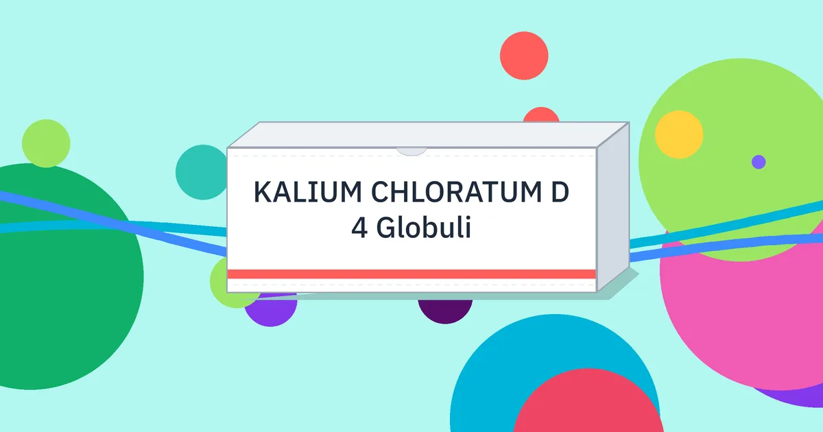 Symbolbild: Packung mit der Aufschrift KALIUM CHLORATUM D 4 Globuli (PZN 15304875) – Verfügbarkeit und Bezug in Apotheken in Frankfurt am Main