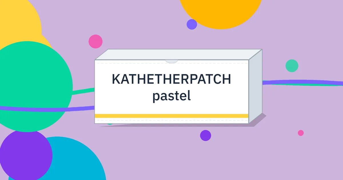 Symbolbild: Packung mit der Aufschrift KATHETHERPATCH pastel (PZN 19867227) – Verfügbarkeit und Bezug in Apotheken in Frankfurt am Main