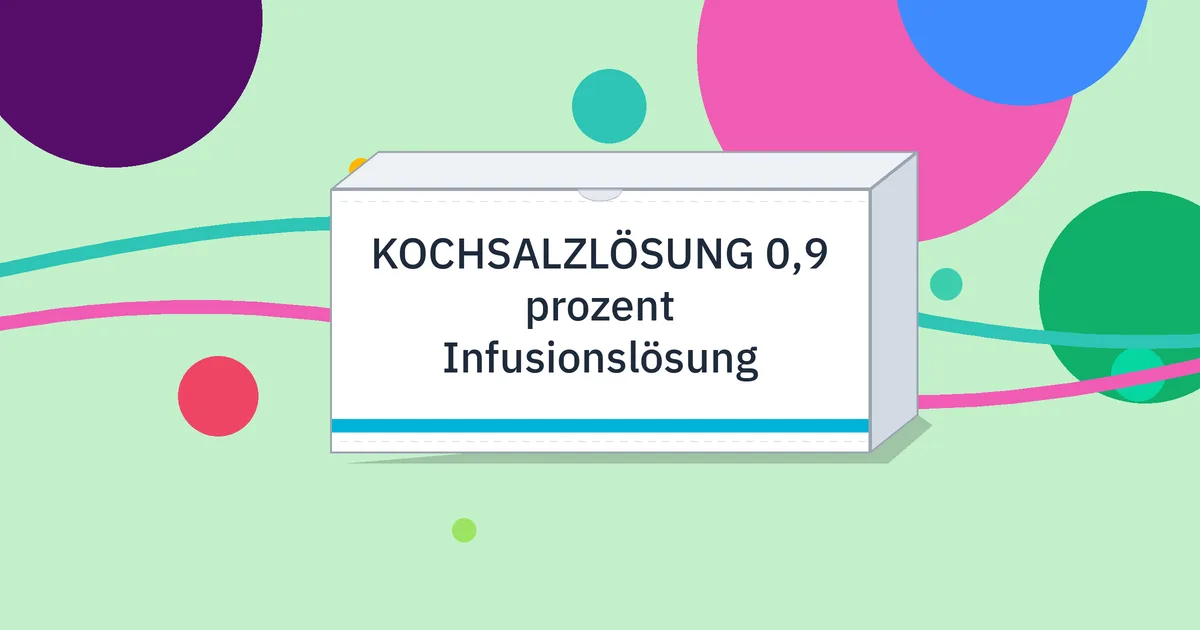 Symbolbild: Packung mit der Aufschrift KOCHSALZLÖSUNG 0,9 prozent Infusionslösung (PZN 01450171) – Verfügbarkeit und Bezug in Apotheken in Frankfurt am Main