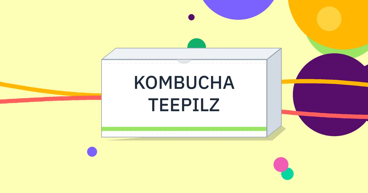 Symbolbild: Packung mit der Aufschrift KOMBUCHA TEEPILZ (PZN 01688955) – Verfügbarkeit und Bezug in Apotheken in Frankfurt am Main
