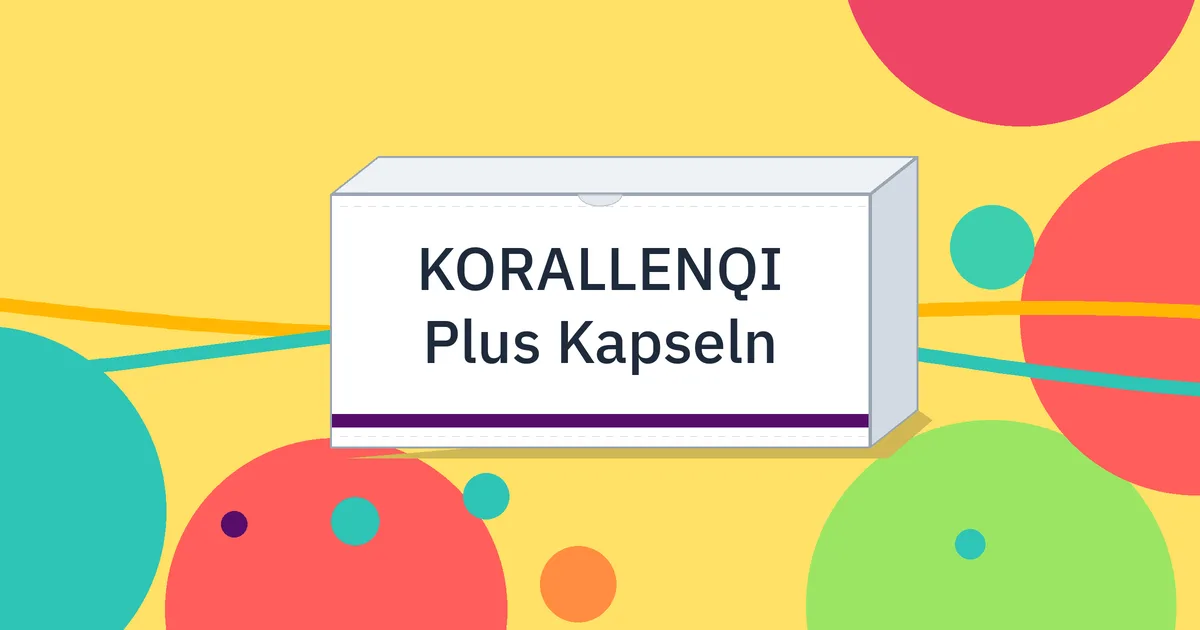 Symbolbild: Packung mit der Aufschrift KORALLENQI Plus Kapseln (PZN 04355154) – Verfügbarkeit und Bezug in Apotheken in Frankfurt am Main
