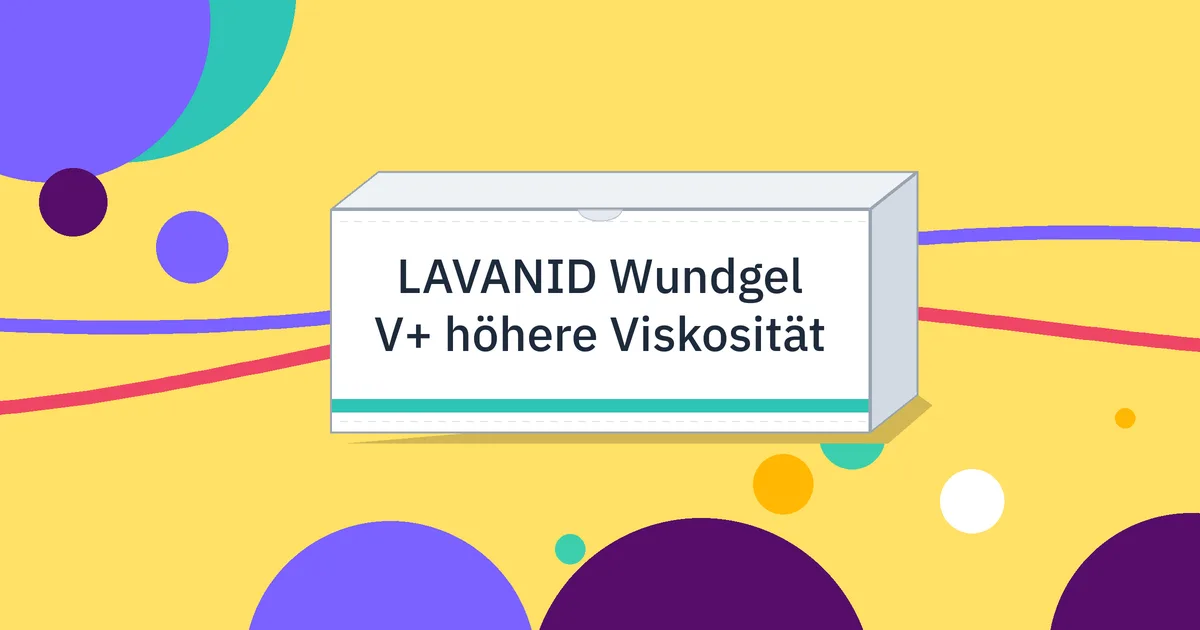 Symbolbild: Packung mit der Aufschrift LAVANID Wundgel V+ höhere Viskosität (PZN 11586931) – Verfügbarkeit und Bezug in Apotheken in Frankfurt am Main