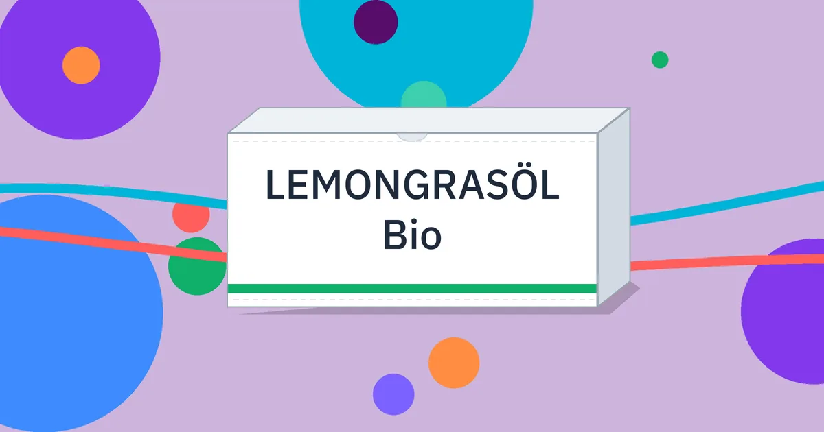 Symbolbild: Packung mit der Aufschrift LEMONGRASÖL Bio (PZN 04523918) – Verfügbarkeit und Bezug in Apotheken in Frankfurt am Main