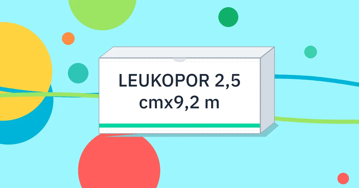 Symbolbild: Packung mit der Aufschrift LEUKOPOR 2,5 cmx9,2 m (PZN 18100162) – Verfügbarkeit und Bezug in Apotheken in Frankfurt am Main