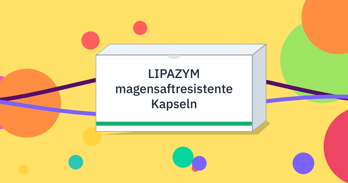 Symbolbild: Packung mit der Aufschrift LIPAZYM magensaftresistente Kapseln (PZN 14059853) – Verfügbarkeit und Bezug in Apotheken in Frankfurt am Main