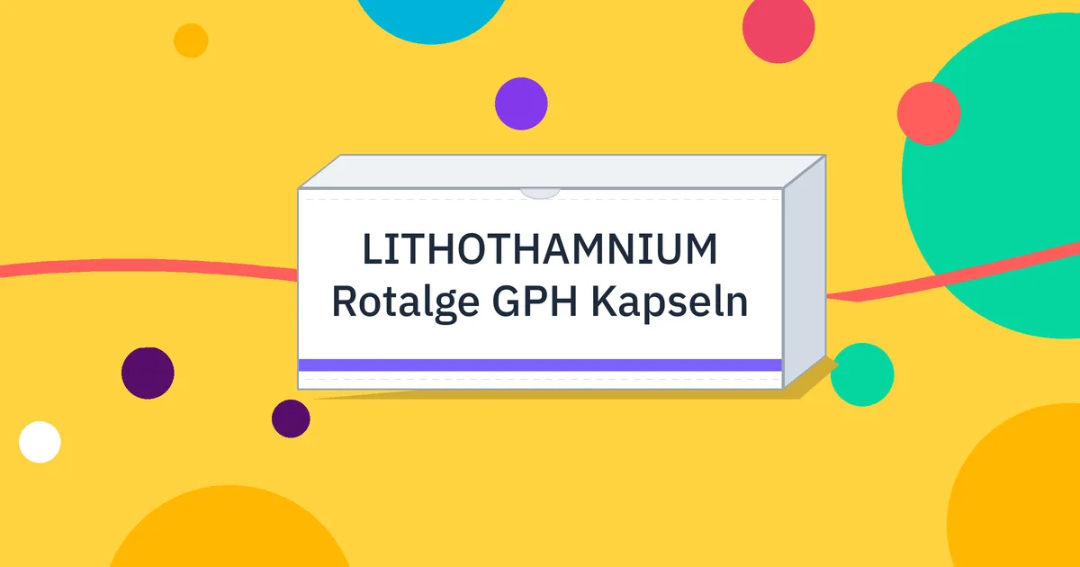 Symbolbild: Packung mit der Aufschrift LITHOTHAMNIUM Rotalge GPH Kapseln (PZN 19786670) – Verfügbarkeit und Bezug in Apotheken in Frankfurt am Main