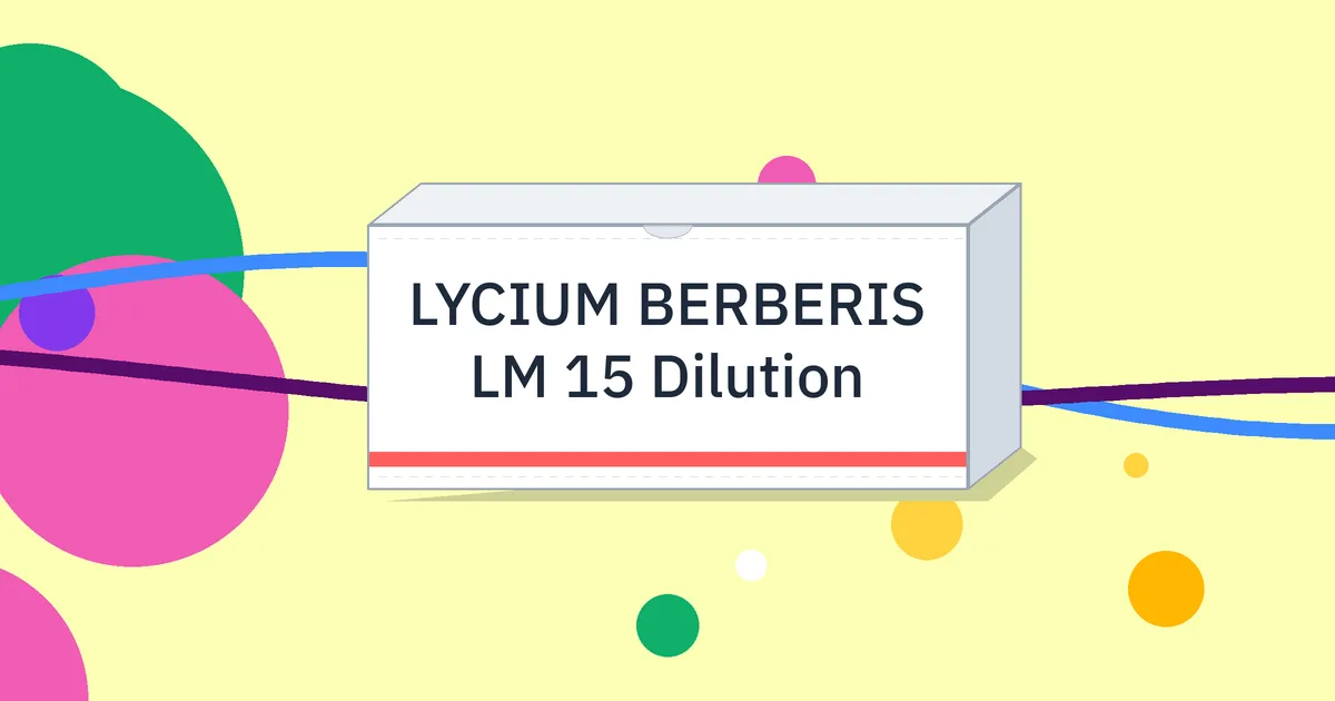 Symbolbild: Packung mit der Aufschrift LYCIUM BERBERIS LM 15 Dilution (PZN 13537121) – Verfügbarkeit und Bezug in Apotheken in Frankfurt am Main