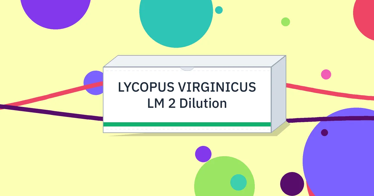 Symbolbild: Packung mit der Aufschrift LYCOPUS VIRGINICUS LM 2 Dilution (PZN 13538362) – Verfügbarkeit und Bezug in Apotheken in Frankfurt am Main