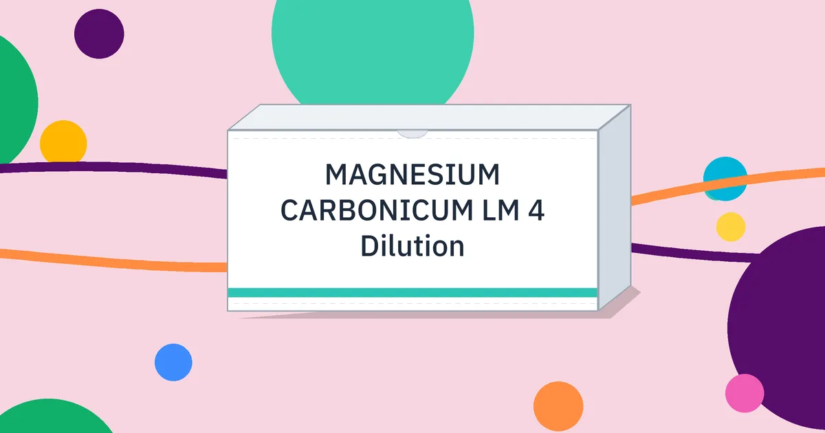 Symbolbild: Packung mit der Aufschrift MAGNESIUM CARBONICUM LM 4 Dilution (PZN 12936959) – Verfügbarkeit und Bezug in Apotheken in Frankfurt am Main