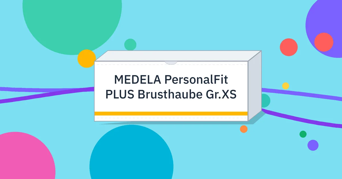 Symbolbild: Packung mit der Aufschrift MEDELA PersonalFit PLUS Brusthaube Gr.XS (PZN 20576179) – Verfügbarkeit und Bezug in Apotheken in Frankfurt am Main