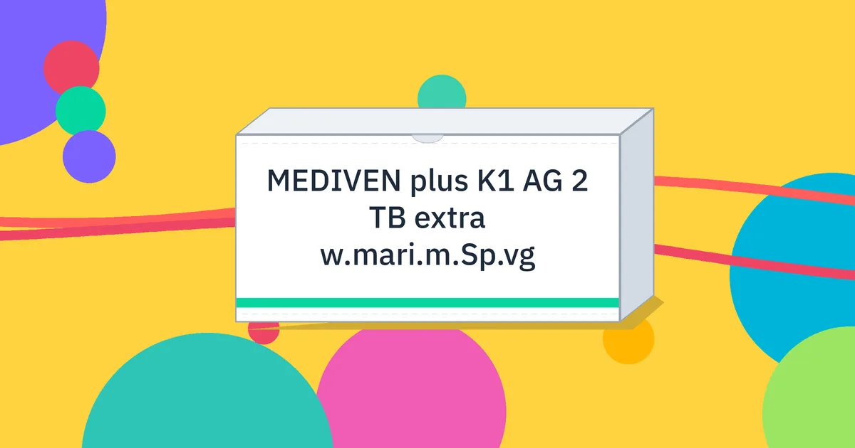 Symbolbild: Packung mit der Aufschrift MEDIVEN plus K1 AG 2 TB extra w.mari.m.Sp.vg (PZN 15065991) – Verfügbarkeit und Bezug in Apotheken in Frankfurt am Main