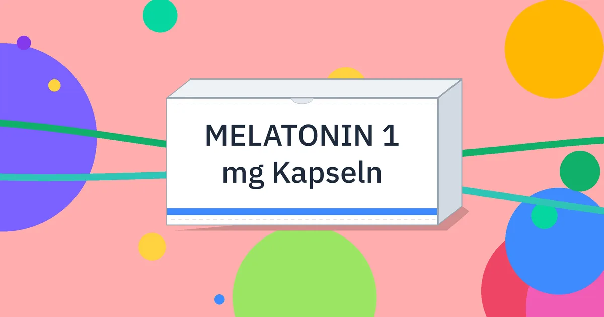 Symbolbild: Packung mit der Aufschrift MELATONIN 1 mg Kapseln (PZN 17396203) – Verfügbarkeit und Bezug in Apotheken in Frankfurt am Main