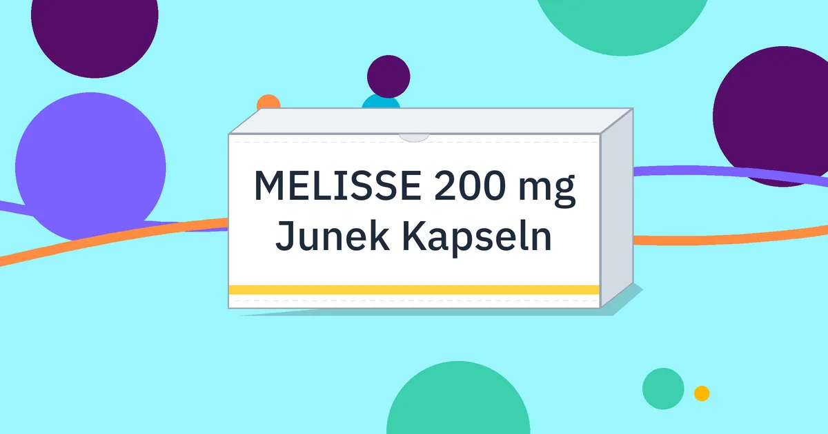 Symbolbild: Packung mit der Aufschrift MELISSE 200 mg Junek Kapseln (PZN 09748579) – Verfügbarkeit und Bezug in Apotheken in Frankfurt am Main