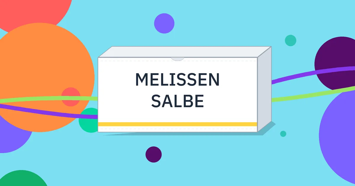 Symbolbild: Packung mit der Aufschrift MELISSEN SALBE (PZN 18173155) – Verfügbarkeit und Bezug in Apotheken in Frankfurt am Main