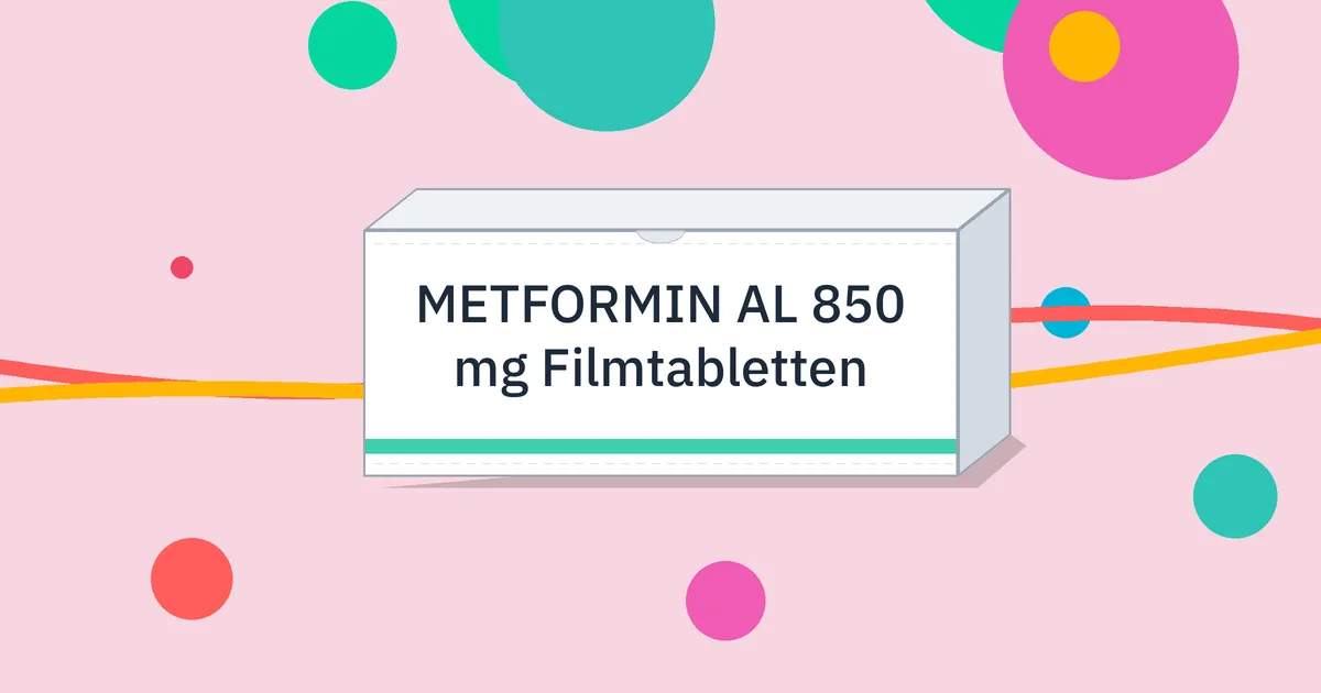 Symbolbild: Packung mit der Aufschrift METFORMIN AL 850 mg Filmtabletten (PZN 05481286) – Verfügbarkeit und Bezug in Apotheken in Frankfurt am Main