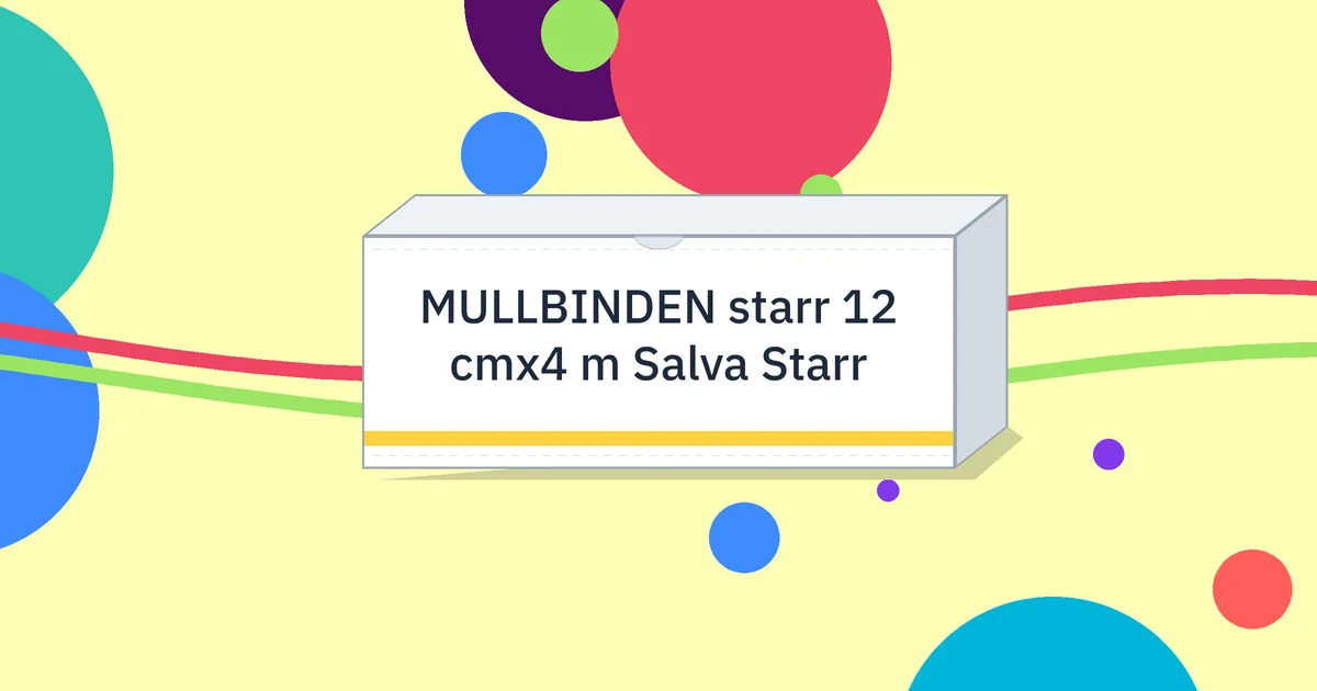 Symbolbild: Packung mit der Aufschrift MULLBINDEN starr 12 cmx4 m Salva Starr (PZN 10350876) – Verfügbarkeit und Bezug in Apotheken in Frankfurt am Main