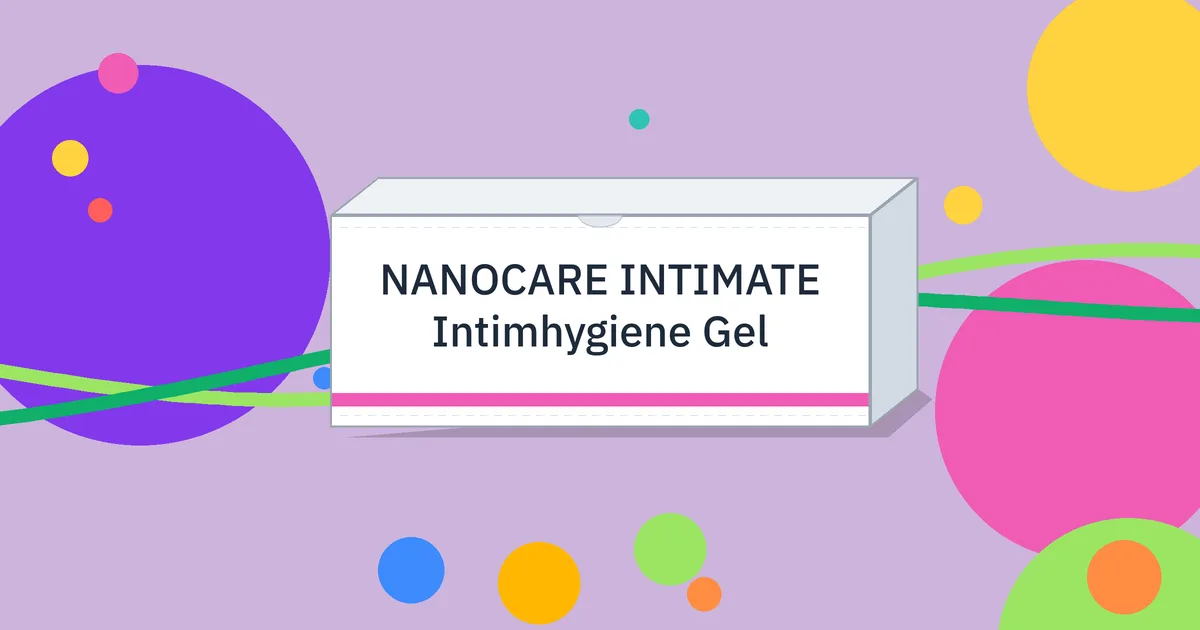 Symbolbild: Packung mit der Aufschrift NANOCARE INTIMATE Intimhygiene Gel (PZN 18022338) – Verfügbarkeit und Bezug in Apotheken in Frankfurt am Main