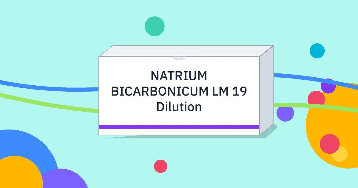 Symbolbild: Packung mit der Aufschrift NATRIUM BICARBONICUM LM 19 Dilution (PZN 12960366) – Verfügbarkeit und Bezug in Apotheken in Frankfurt am Main
