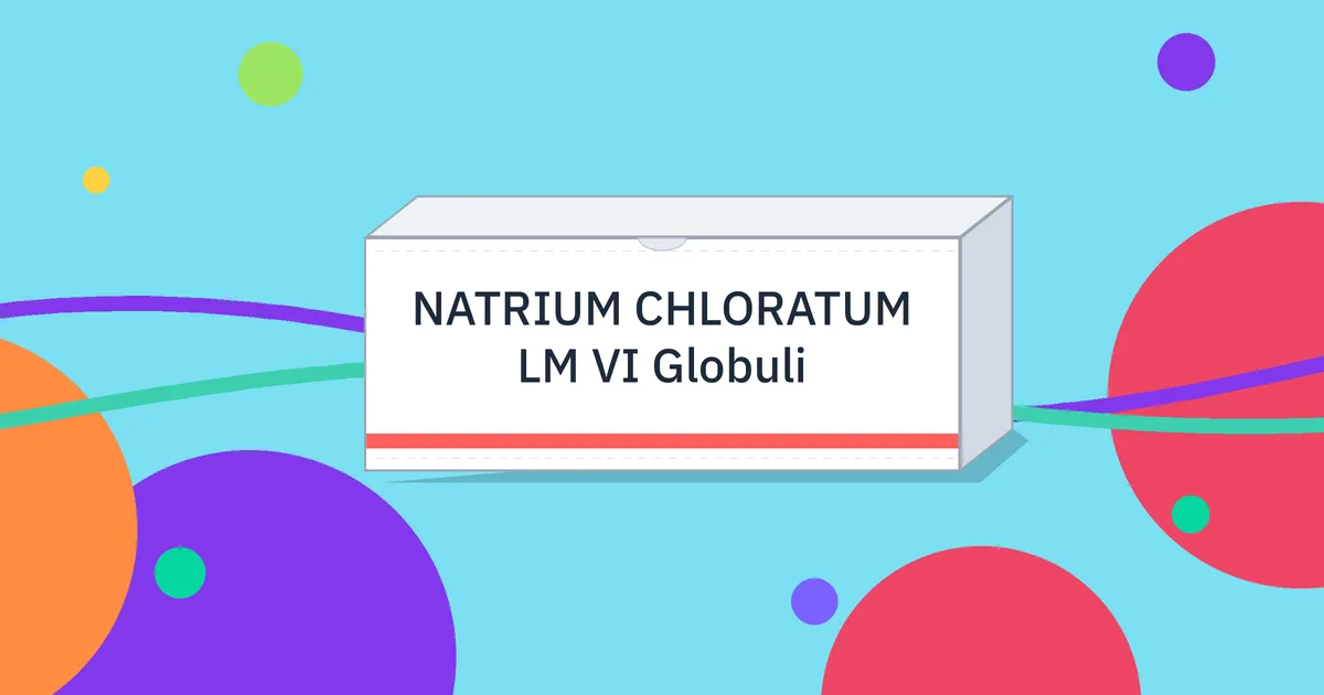 Symbolbild: Packung mit der Aufschrift NATRIUM CHLORATUM LM VI Globuli (PZN 02659789) – Verfügbarkeit und Bezug in Apotheken in Frankfurt am Main