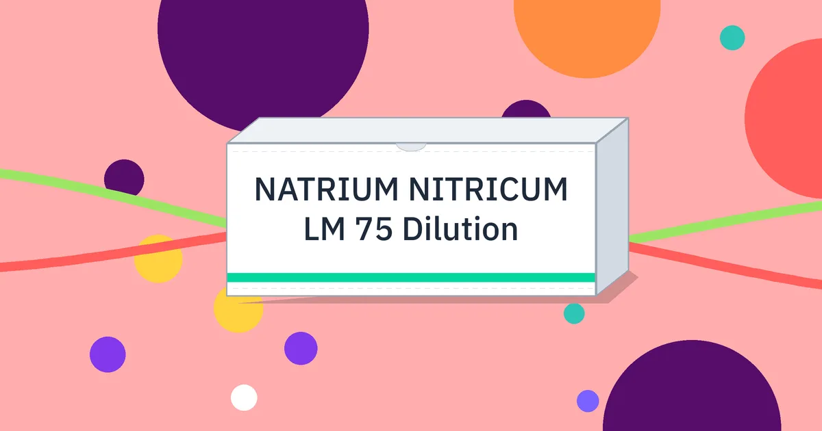 Symbolbild: Packung mit der Aufschrift NATRIUM NITRICUM LM 75 Dilution (PZN 12965926) – Verfügbarkeit und Bezug in Apotheken in Frankfurt am Main