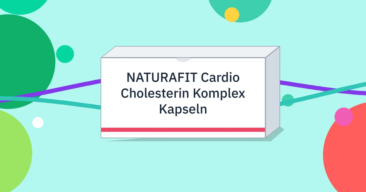 Symbolbild: Packung mit der Aufschrift NATURAFIT Cardio Cholesterin Komplex Kapseln (PZN 18098063) – Verfügbarkeit und Bezug in Apotheken in Frankfurt am Main