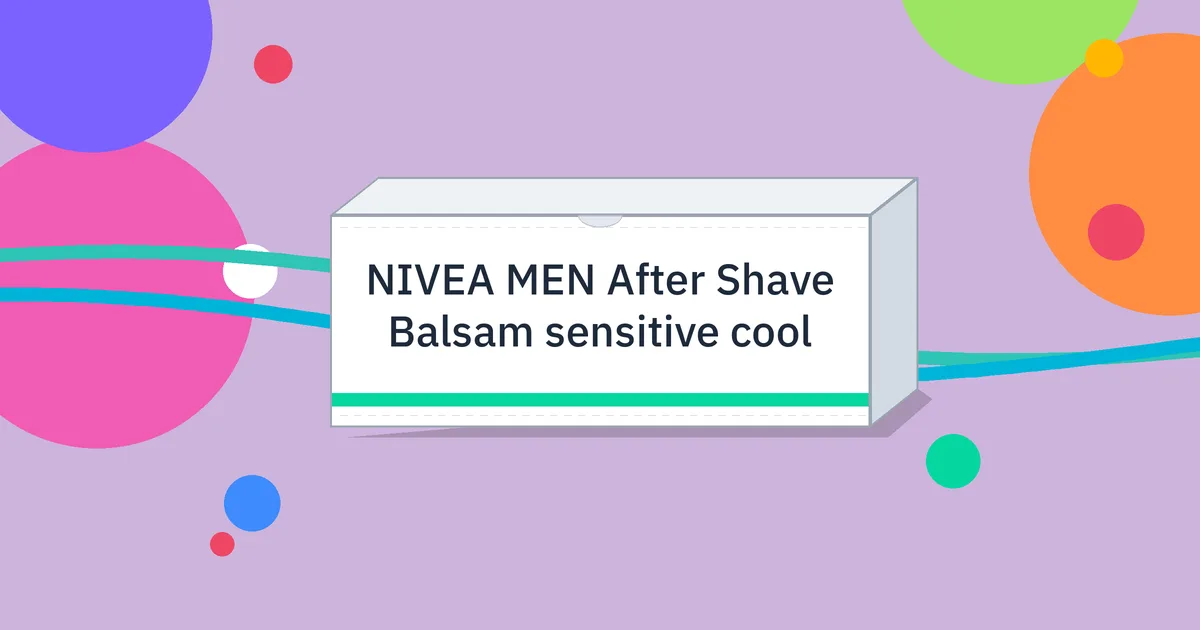 Symbolbild: Packung mit der Aufschrift NIVEA MEN After Shave Balsam sensitive cool (PZN 11325797) – Verfügbarkeit und Bezug in Apotheken in Frankfurt am Main