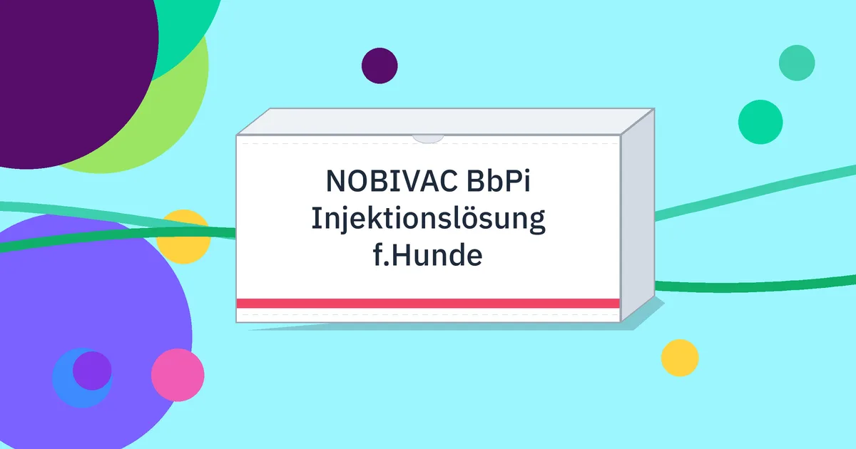 Symbolbild: Packung mit der Aufschrift NOBIVAC BbPi Injektionslösung f.Hunde (PZN 02169909) – Verfügbarkeit und Bezug in Apotheken in Frankfurt am Main