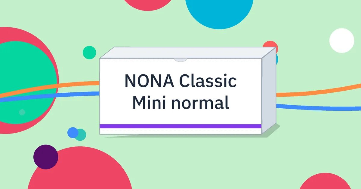 Symbolbild: Packung mit der Aufschrift NONA Classic Mini normal (PZN 12538035) – Verfügbarkeit und Bezug in Apotheken in Frankfurt am Main