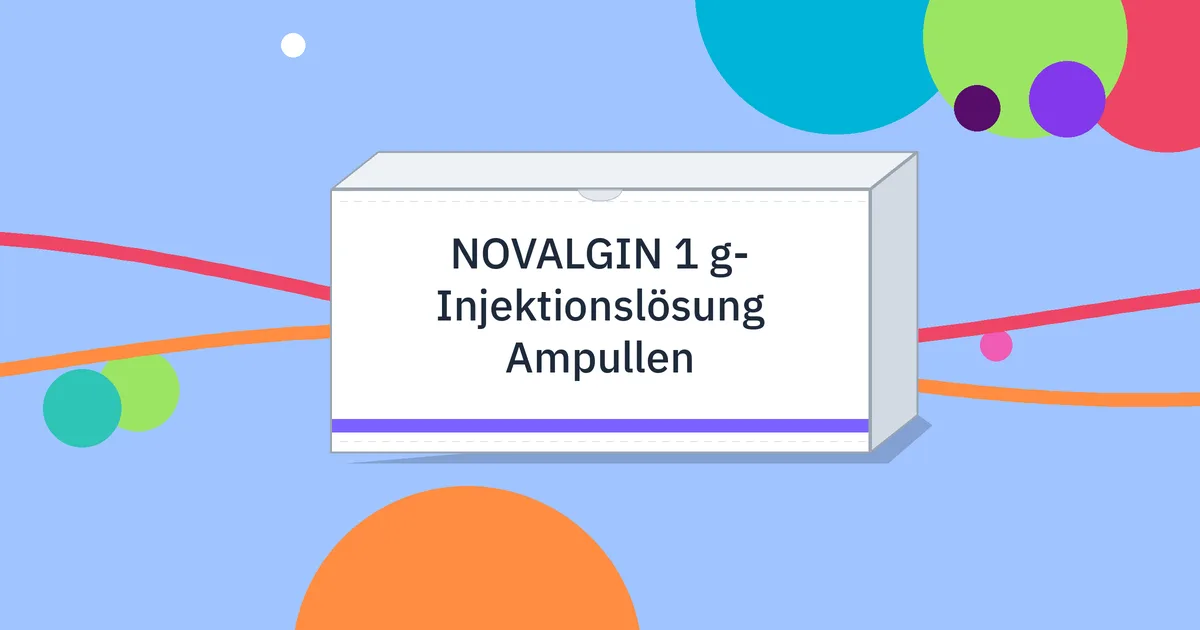 Symbolbild: Packung mit der Aufschrift NOVALGIN 1 g-Injektionslösung Ampullen (PZN 04527098) – Verfügbarkeit und Bezug in Apotheken in Frankfurt am Main