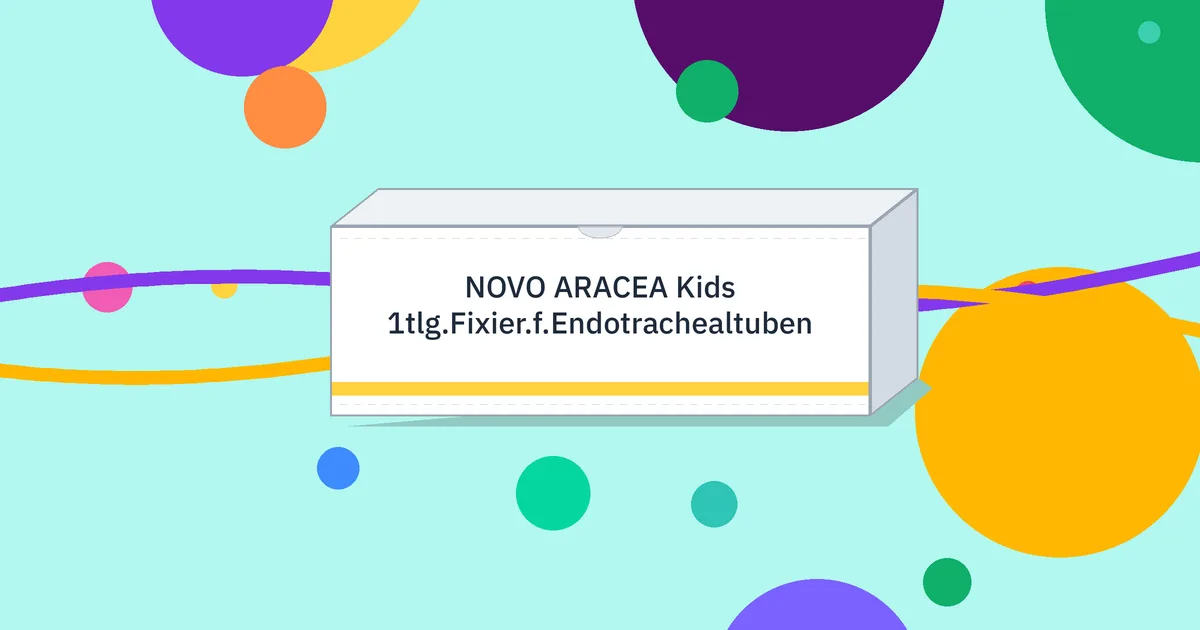 Symbolbild: Packung mit der Aufschrift NOVO ARACEA Kids 1tlg.Fixier.f.Endotrachealtuben (PZN 20312925) – Verfügbarkeit und Bezug in Apotheken in Frankfurt am Main