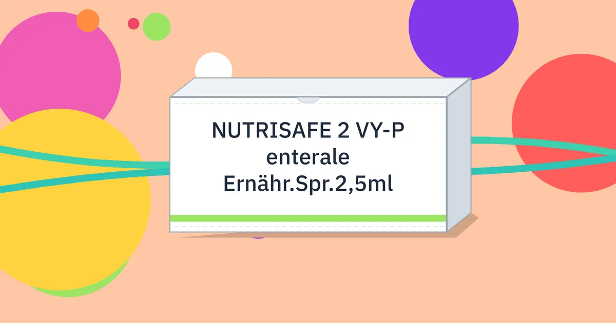Symbolbild: Packung mit der Aufschrift NUTRISAFE 2 VY-P enterale Ernähr.Spr.2,5ml (PZN 16167529) – Verfügbarkeit und Bezug in Apotheken in Frankfurt am Main