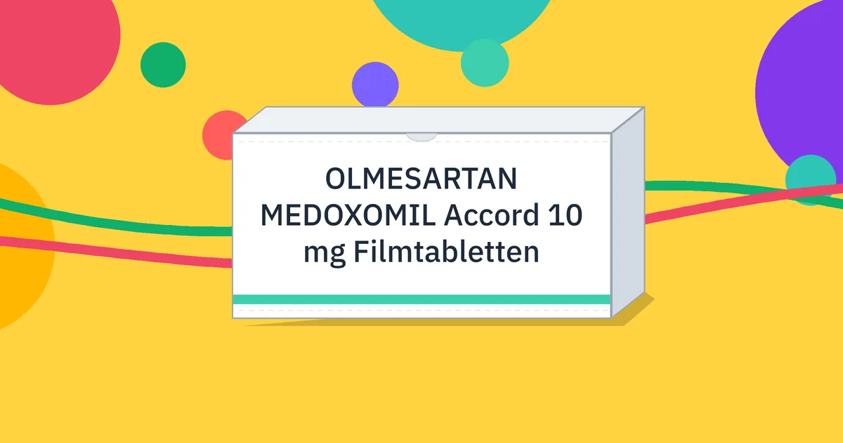 Symbolbild: Packung mit der Aufschrift OLMESARTAN MEDOXOMIL Accord 10 mg Filmtabletten (PZN 12379654) – Verfügbarkeit und Bezug in Apotheken in Frankfurt am Main