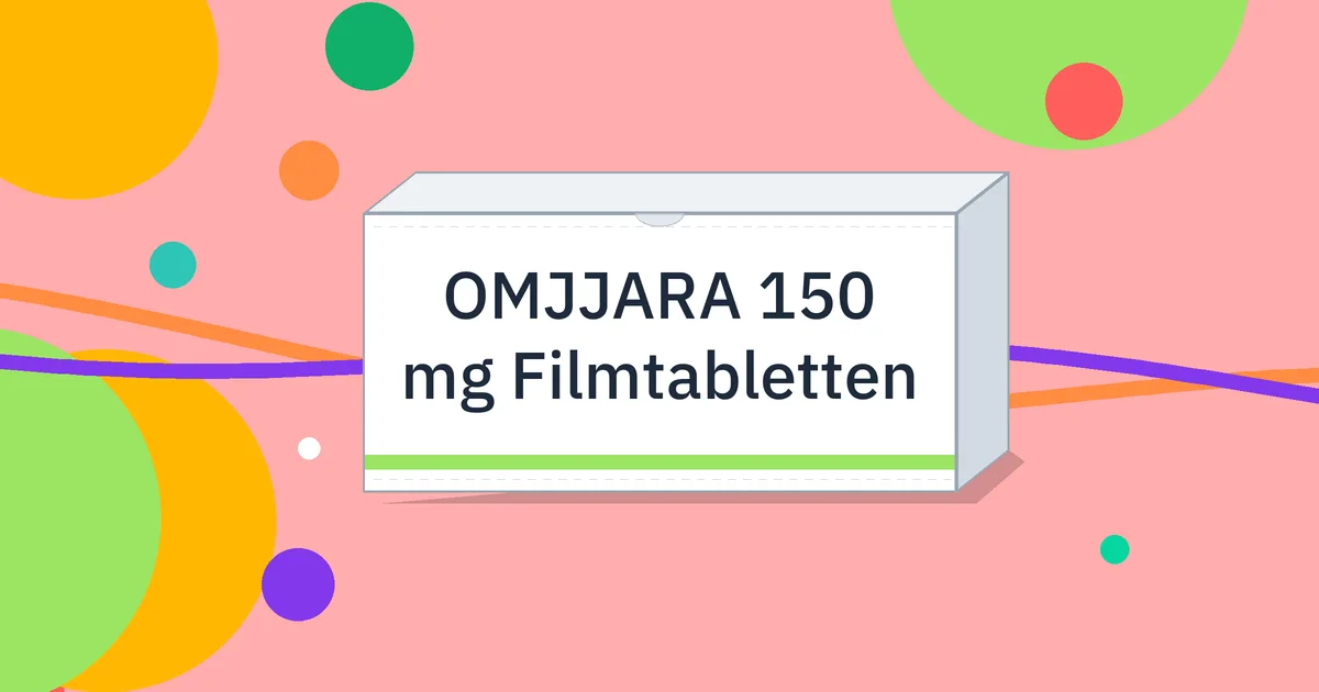Symbolbild: Packung mit der Aufschrift OMJJARA 150 mg Filmtabletten (PZN 20053174) – Verfügbarkeit und Bezug in Apotheken in Frankfurt am Main