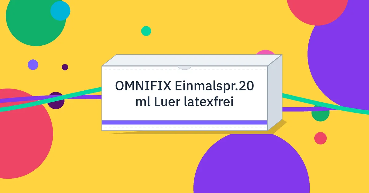 Symbolbild: Packung mit der Aufschrift OMNIFIX Einmalspr.20 ml Luer latexfrei (PZN 18322253) – Verfügbarkeit und Bezug in Apotheken in Frankfurt am Main