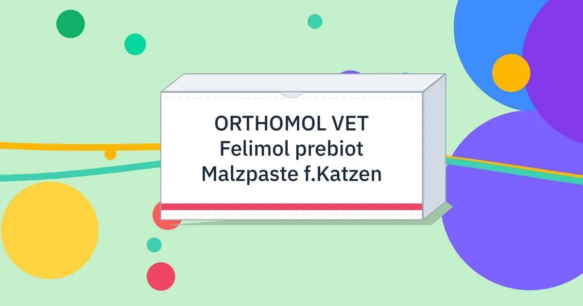 Symbolbild: Packung mit der Aufschrift ORTHOMOL VET Felimol prebiot Malzpaste f.Katzen (PZN 18723207) – Verfügbarkeit und Bezug in Apotheken in Frankfurt am Main