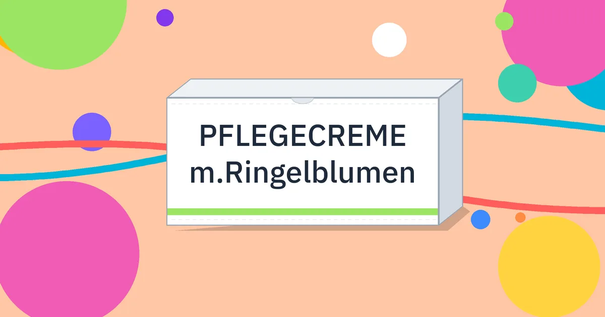 Symbolbild: Packung mit der Aufschrift PFLEGECREME m.Ringelblumen (PZN 01677302) – Verfügbarkeit und Bezug in Apotheken in Frankfurt am Main