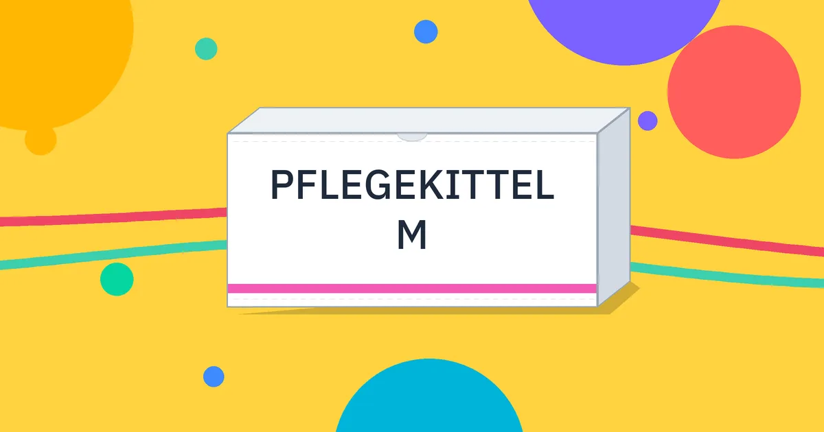 Symbolbild: Packung mit der Aufschrift PFLEGEKITTEL M (PZN 16850775) – Verfügbarkeit und Bezug in Apotheken in Frankfurt am Main