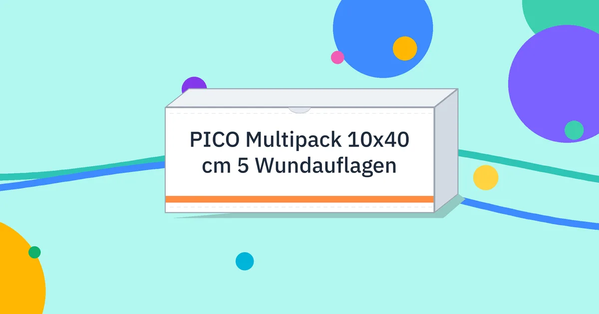 Symbolbild: Packung mit der Aufschrift PICO Multipack 10x40 cm 5 Wundauflagen (PZN 13355271) – Verfügbarkeit und Bezug in Apotheken in Frankfurt am Main
