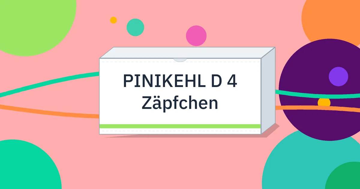 Symbolbild: Packung mit der Aufschrift PINIKEHL D 4 Zäpfchen (PZN 04549119) – Verfügbarkeit und Bezug in Apotheken in Frankfurt am Main