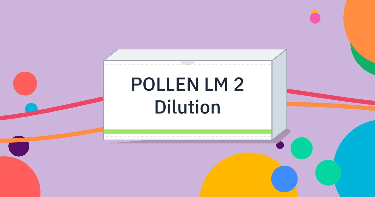 Symbolbild: Packung mit der Aufschrift POLLEN LM 2 Dilution (PZN 13043270) – Verfügbarkeit und Bezug in Apotheken in Frankfurt am Main