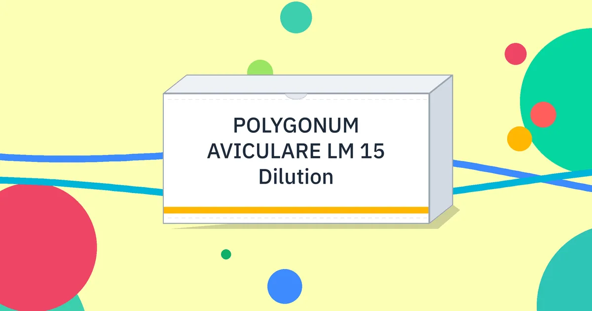 Symbolbild: Packung mit der Aufschrift POLYGONUM AVICULARE LM 15 Dilution (PZN 13661973) – Verfügbarkeit und Bezug in Apotheken in Frankfurt am Main