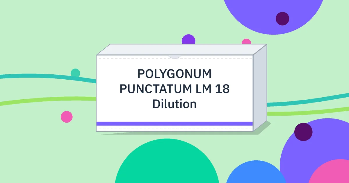 Symbolbild: Packung mit der Aufschrift POLYGONUM PUNCTATUM LM 18 Dilution (PZN 13662955) – Verfügbarkeit und Bezug in Apotheken in Frankfurt am Main
