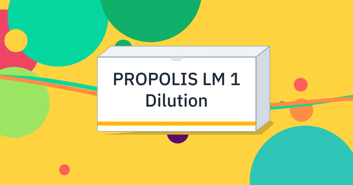 Symbolbild: Packung mit der Aufschrift PROPOLIS LM 1 Dilution (PZN 13044482) – Verfügbarkeit und Bezug in Apotheken in Frankfurt am Main