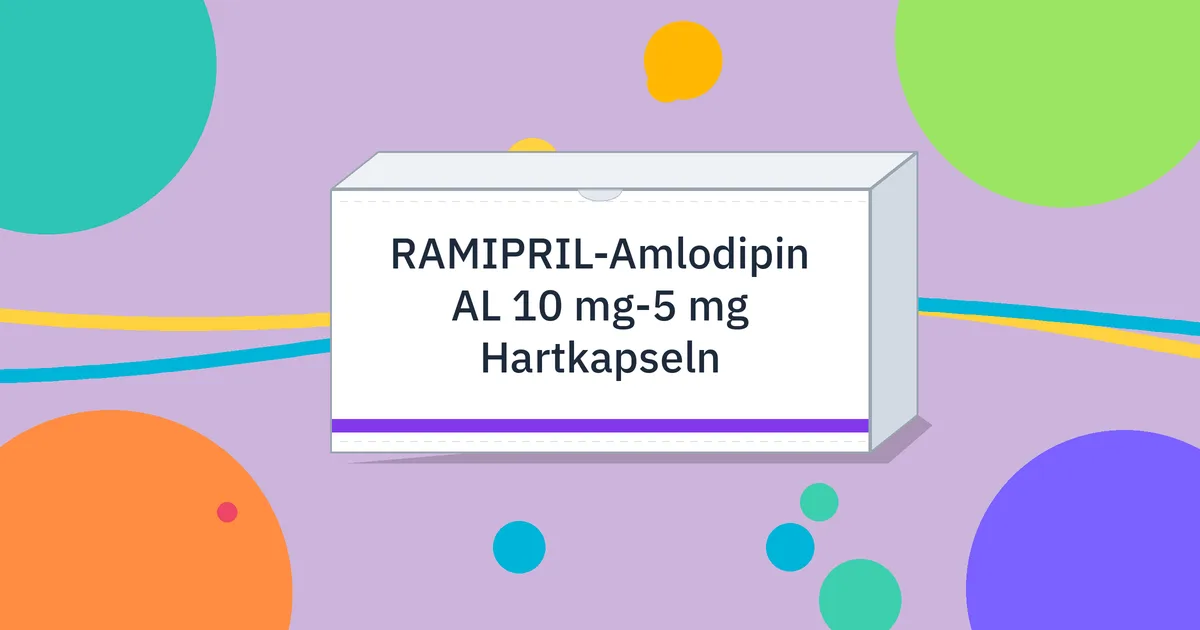 Symbolbild: Packung mit der Aufschrift RAMIPRIL-Amlodipin AL 10 mg-5 mg Hartkapseln (PZN 15563542) – Verfügbarkeit und Bezug in Apotheken in Frankfurt am Main