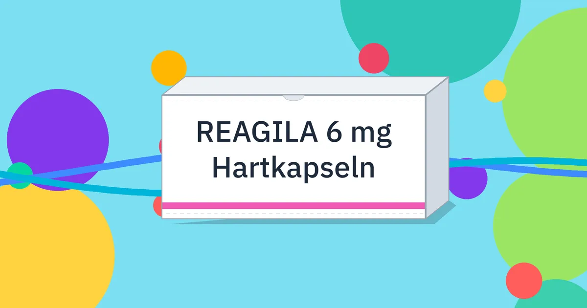 Symbolbild: Packung mit der Aufschrift REAGILA 6 mg Hartkapseln (PZN 20214105) – Verfügbarkeit und Bezug in Apotheken in Frankfurt am Main
